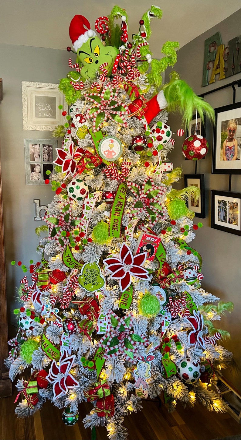 Green Monster Christmas Tree Kit, Mean One Tree Kit, Christmas Grinch ...