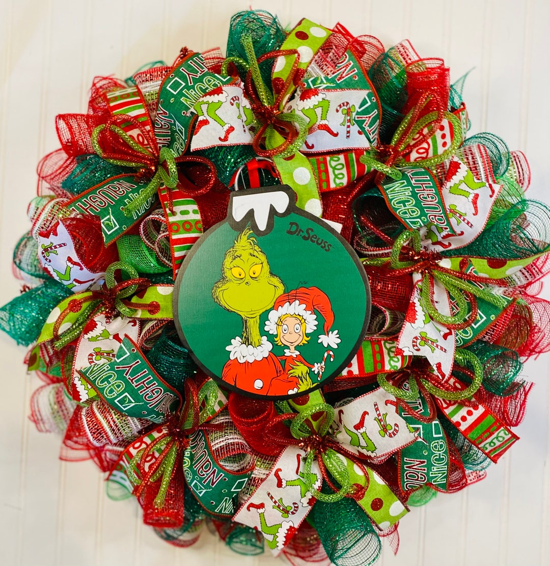 Grinch Christmas Wreath, Grinch Christmas, Christmas Wreath Grinch ...