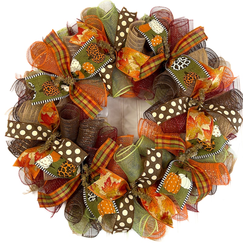 Fall Deco Mesh - Etsy