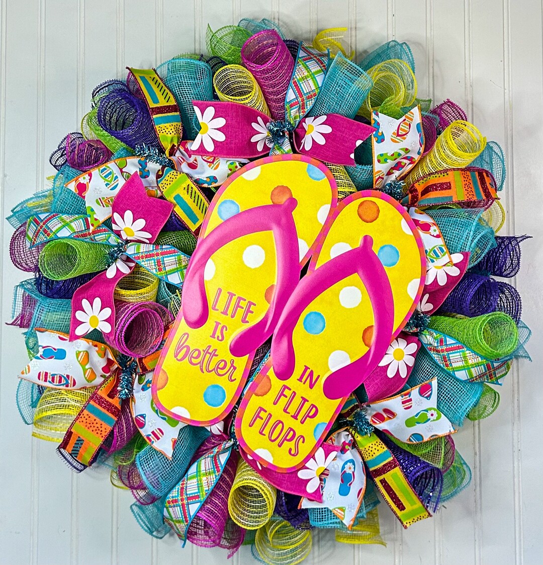 Summer Wreath, Summer Swag, Summer Decorations, Summer Decor, Spring ...