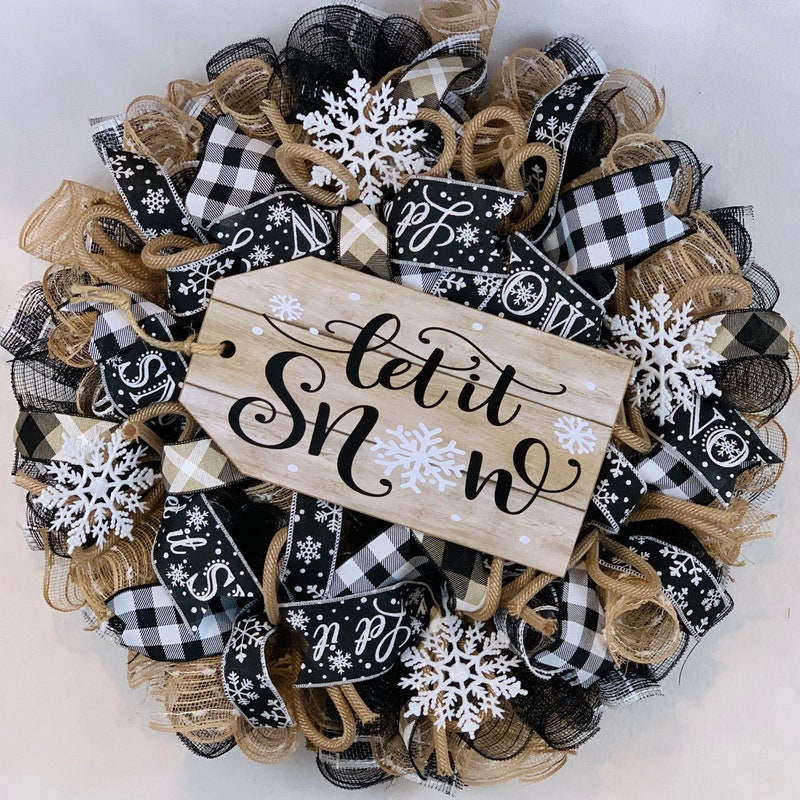 Winter Door Wreath - Etsy
