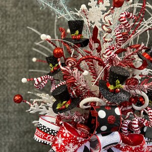 Snowman Christmas Tree Topper / Top Hat Christmas Tree Topper / Snowman ...