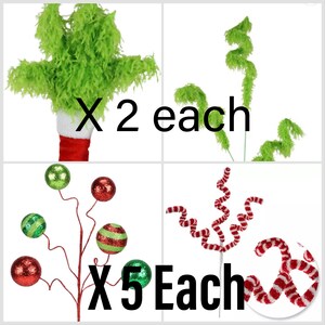 Grinch Christmas Tree Kit, Green Monster Christmas Tree Kit, Grinch ...