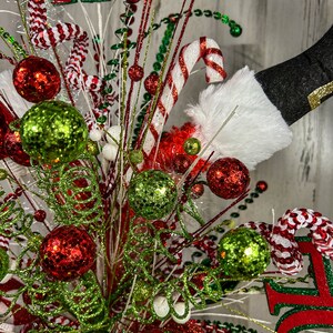 Tree Topper, Santa Leg Tree Topper, Christmas Tree Topper, Christmas ...