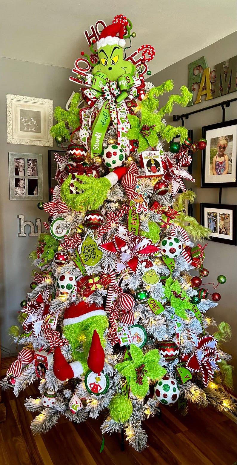 Grinch Christmas Tree Kit, Green Monster Christmas Tree Kit, Grinch ...