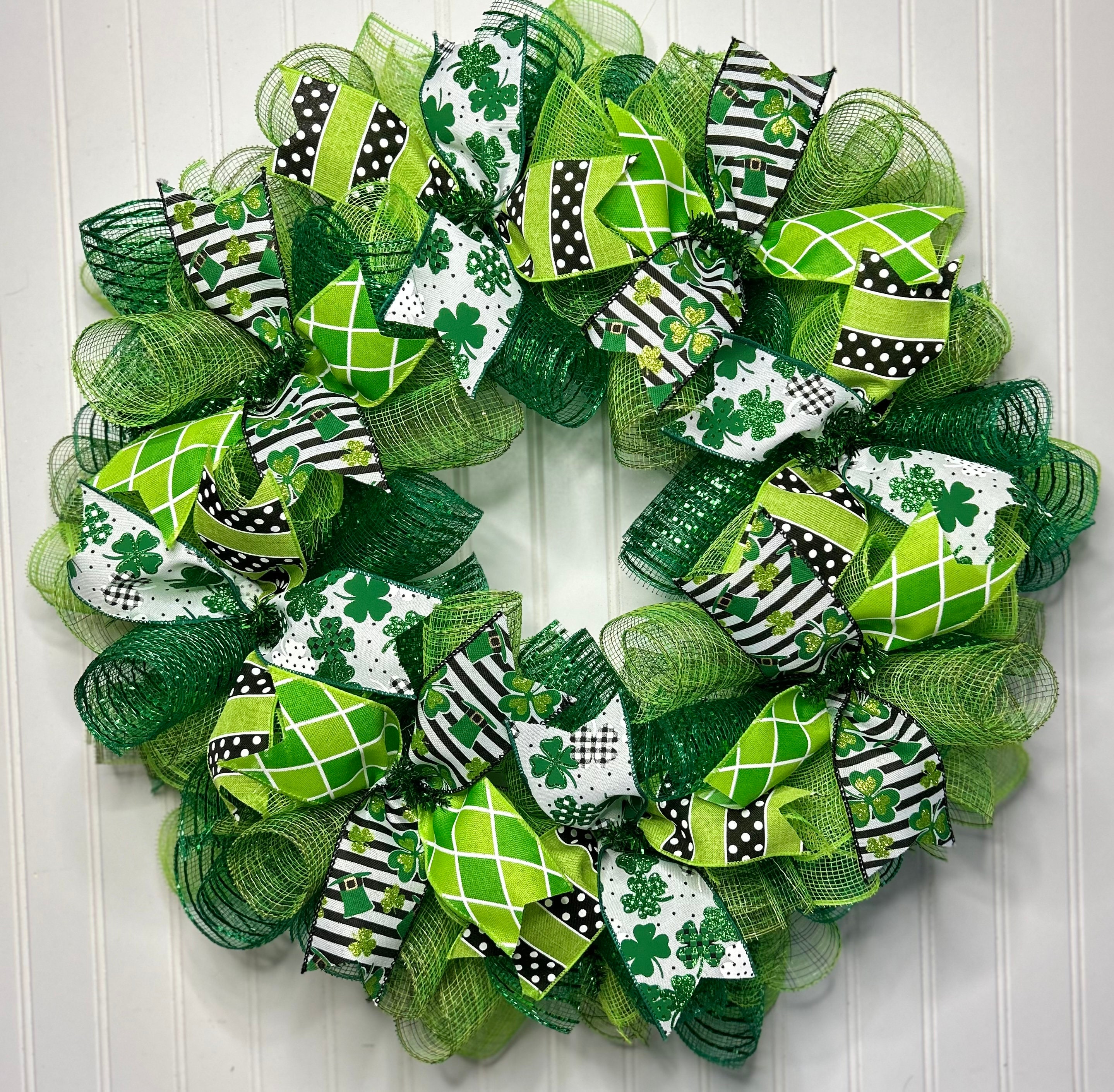 St. Patrick’s Day Wreath for Front Door, St. Patrick’s Day Decor, St ...