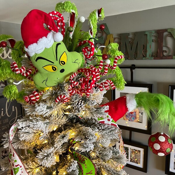 Grinch Tree Toppers - Etsy