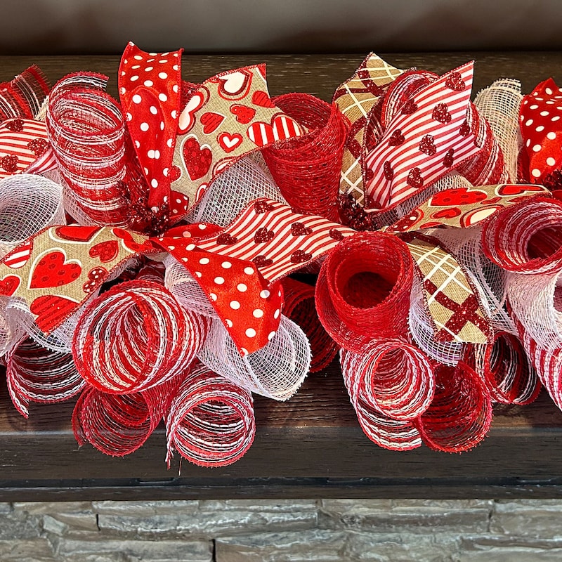 Valentine Mantle Garlands - Etsy