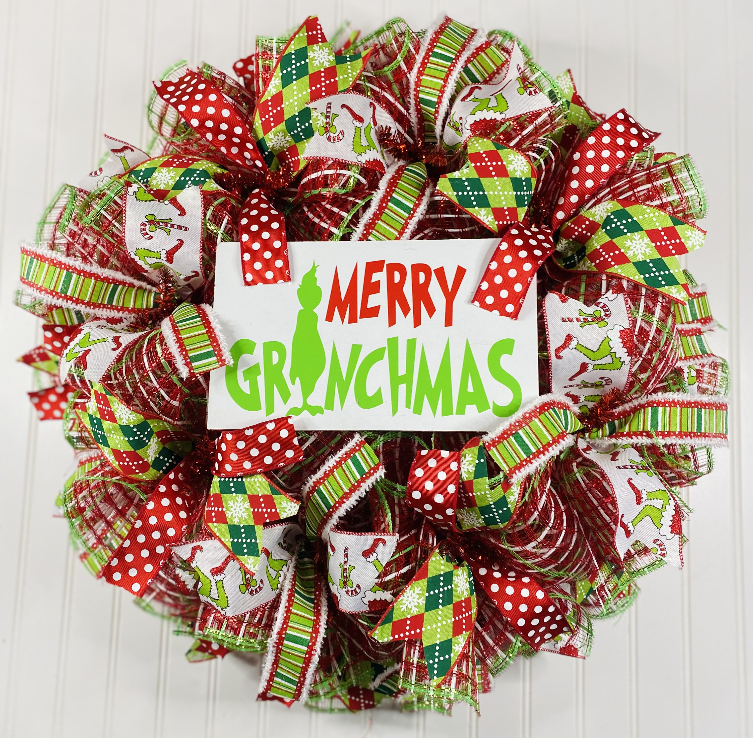 Grinch Wreath Grinch Christmas Wreath Grinch Decor Grinch - Etsy