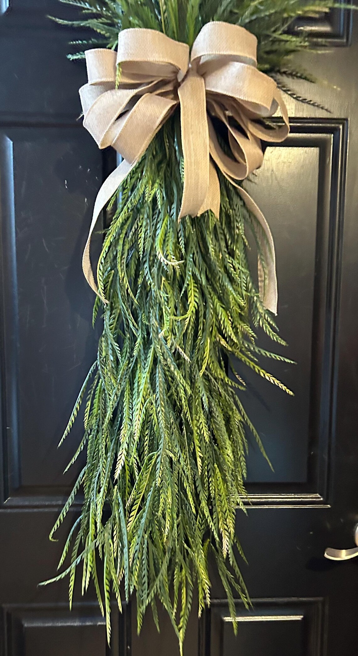 Saw Grass Swag: Farmhouse Front Door Wreath With Bow - Etsy