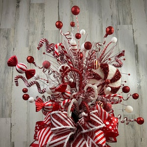 Christmas Tree Topper Candy Christmas Tree Topper Christmas Tree Decor ...