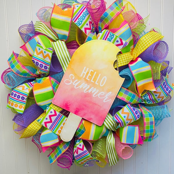 Popsicle Wreath - Etsy