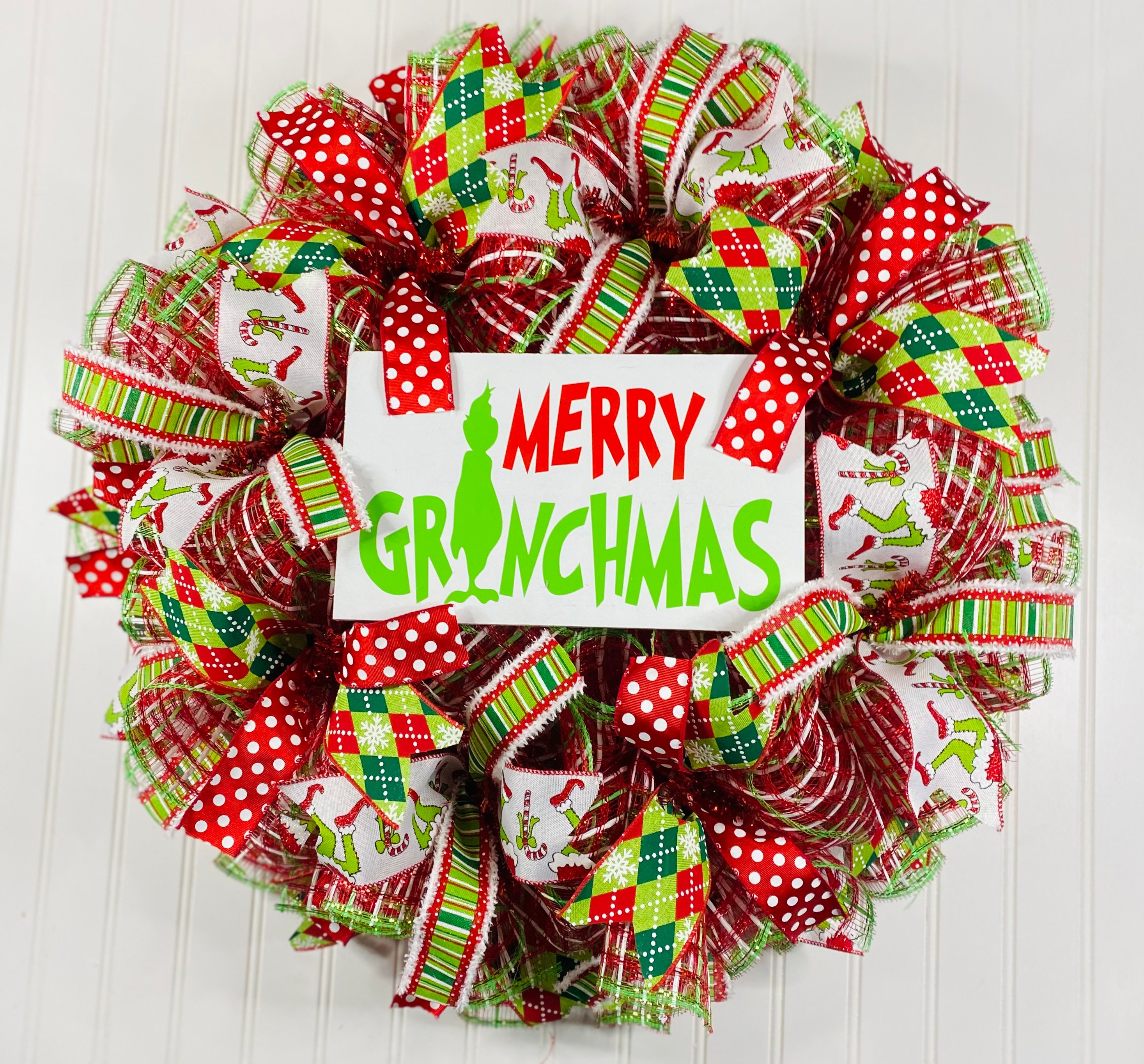 Grinch Wreath Grinch Christmas Wreath Grinch Decor Grinch - Etsy