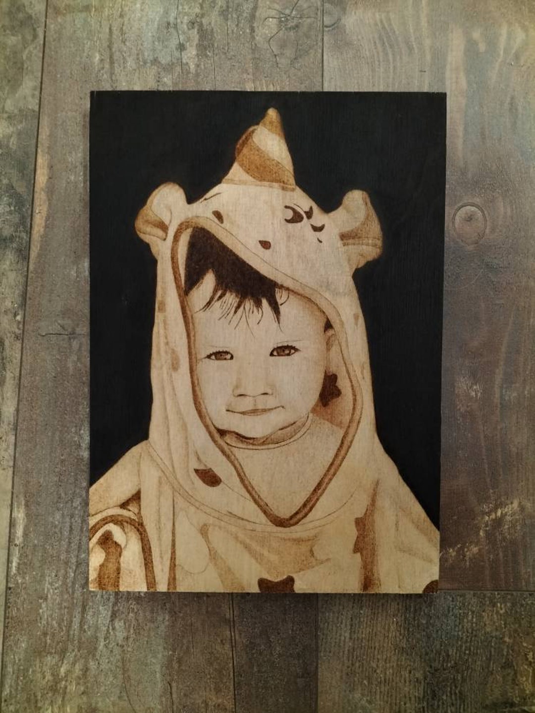 Pyrogravure Portrait - Etsy