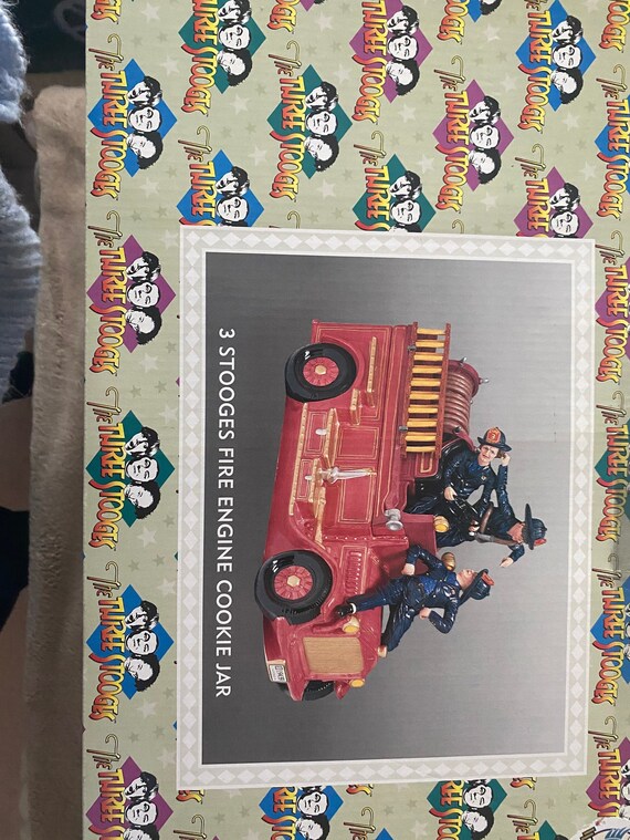 3 Stooges Fire Engine Cookie Jar - Etsy