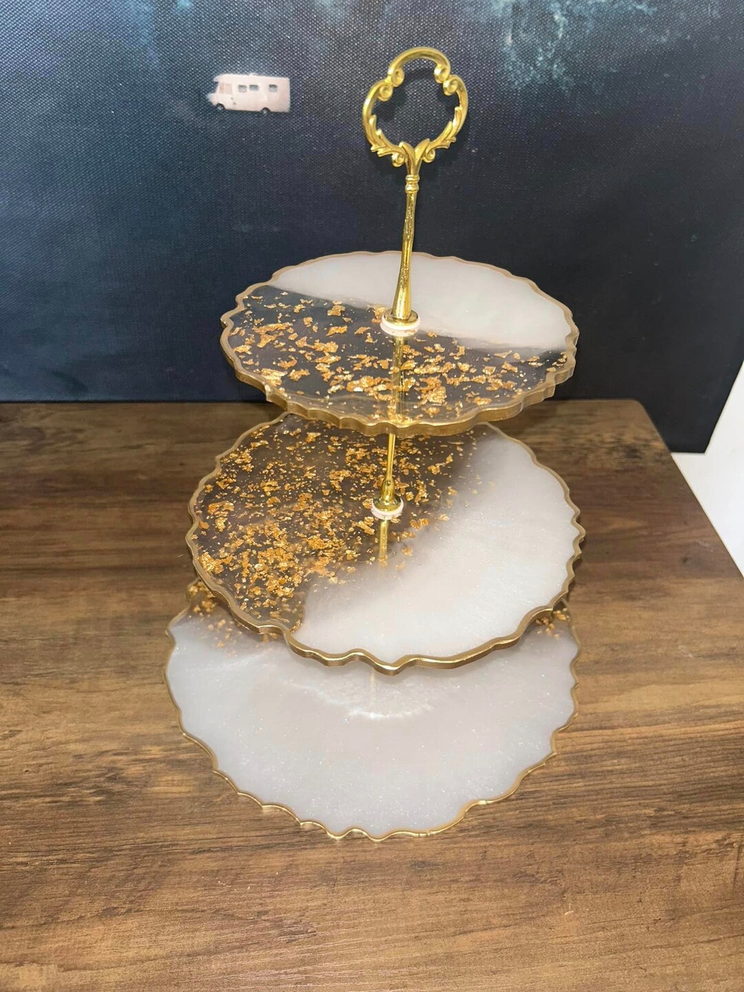 Resin 3 Tier Cake Stand for Cookies and Cupcake All Colors Available - Etsy