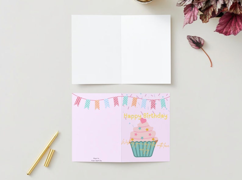 Printable Birthday Card Happy Birthday Card Digital Download and Print ...