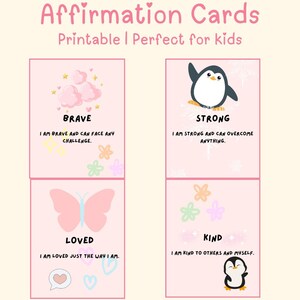 30 Affirmation Cards Printable, Affirmation Cards Digital, Positive ...