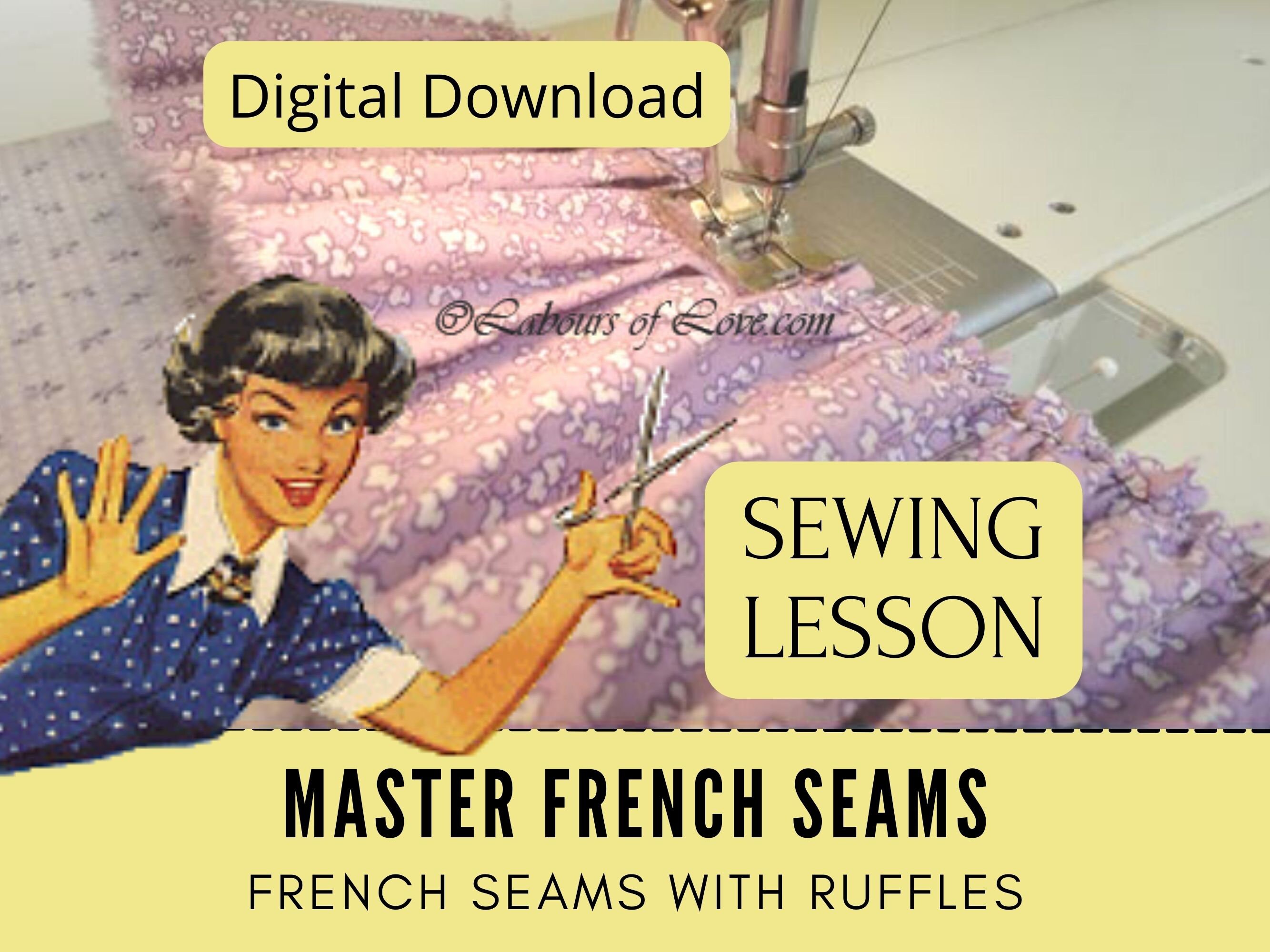 Sewing Lesson for Beginner, French Seams, Learn to Sew, Dressmaking ...