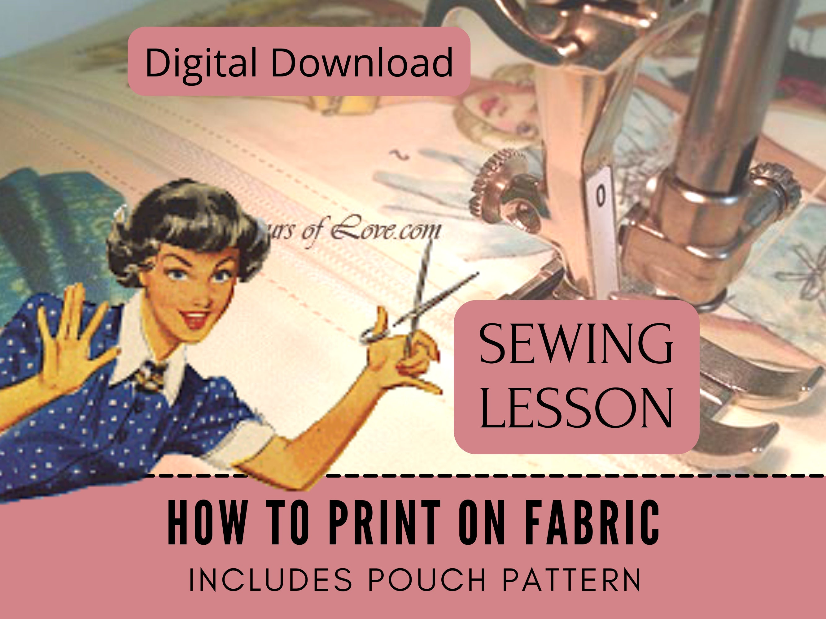 Print on Fabric | Learn to Sew | A Tutorial Lesson Beginner Sewing to ...