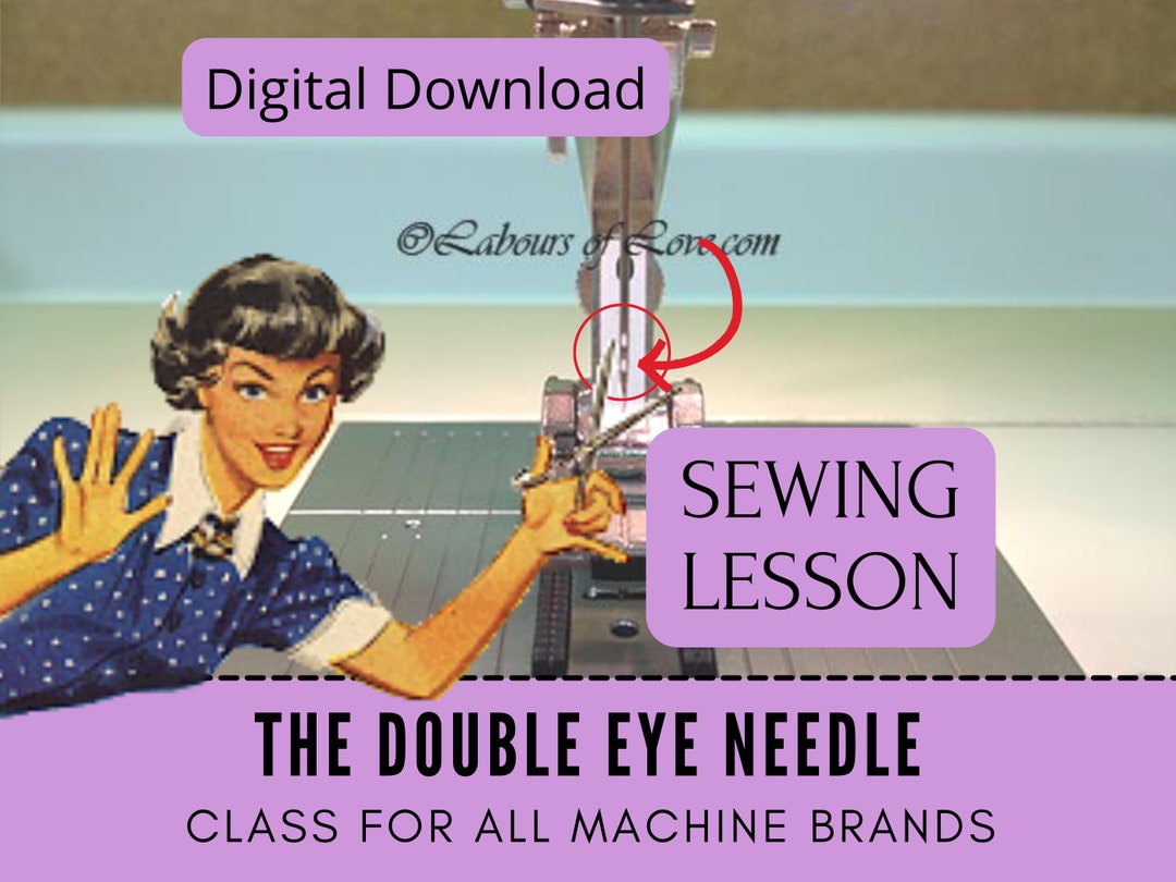 Learn to Sew Double Eye Needle Lesson & Ebook, Video Tutorial Lesson ...