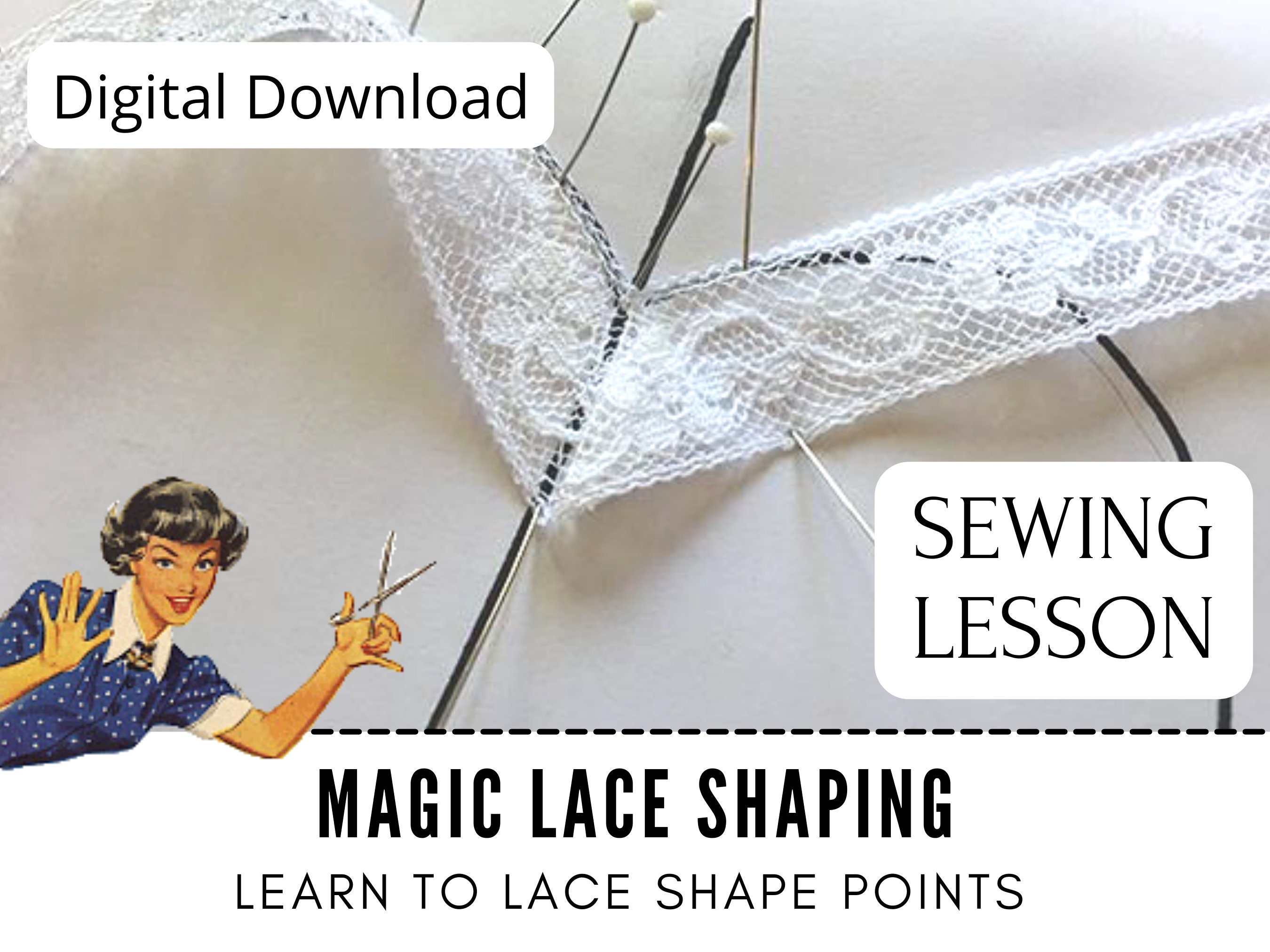 Lace Shaping Heirloom Sewing | Sewing Lesson Tutorial | French Sewing ...