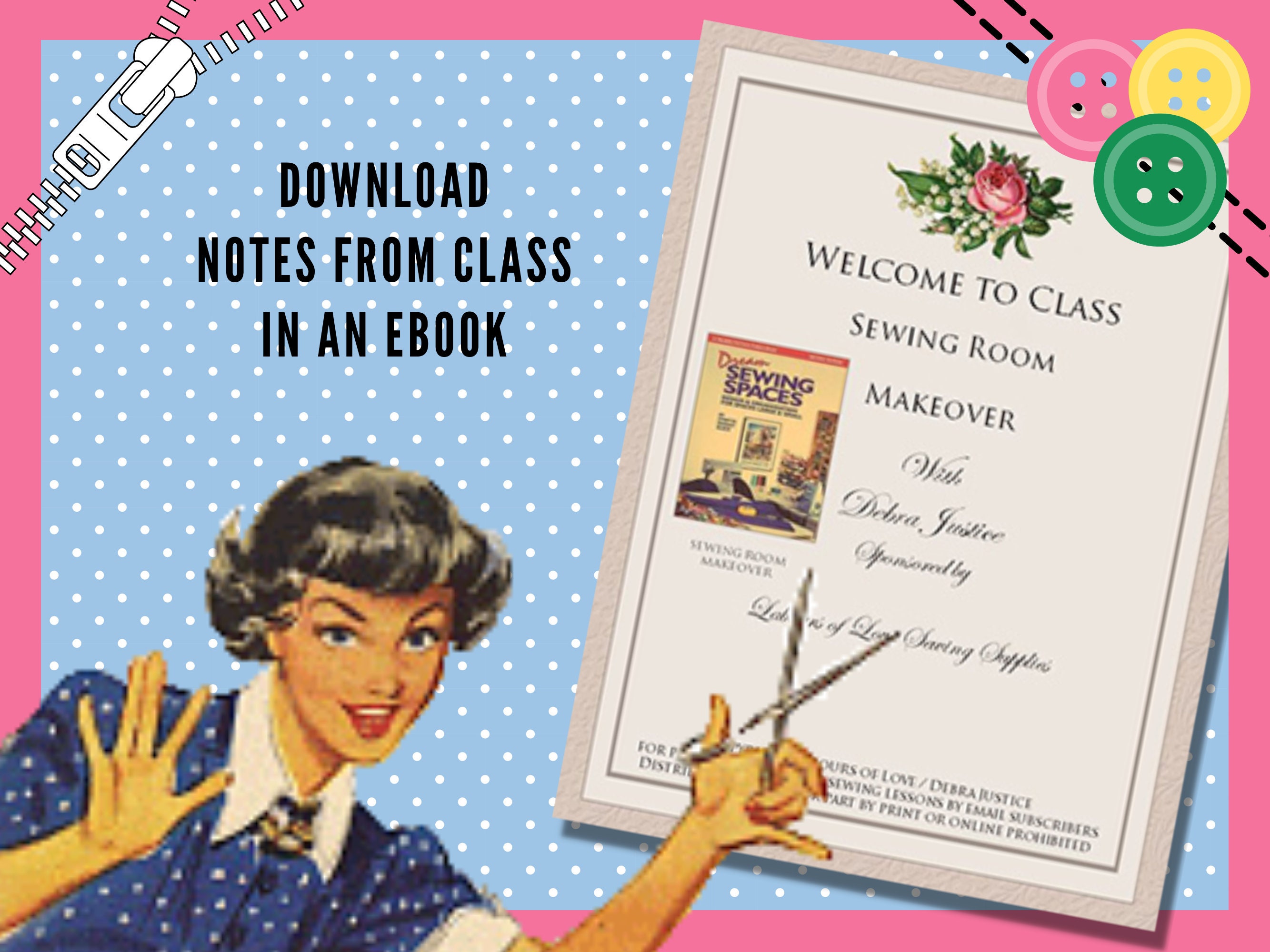 Sewing Room Organization Lesson and Ebook, A Fun Tutorial Video on ...