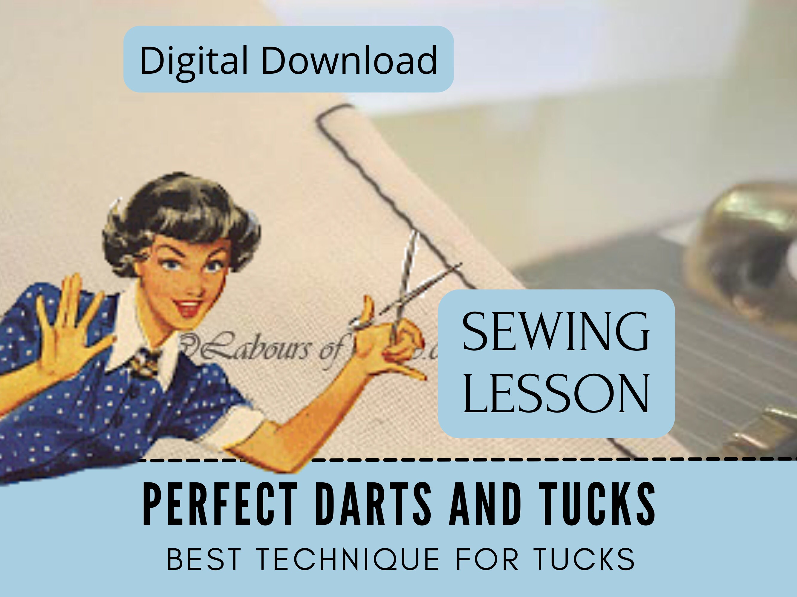 Darts & Tucks With No Tail Threads, Learn How to Sew Clothing, Sewing ...