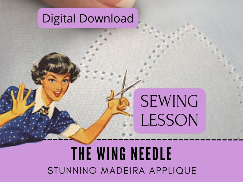 Sewing Lesson for Beginner, Wing Needle Hemstitch, Learn to Sew ...