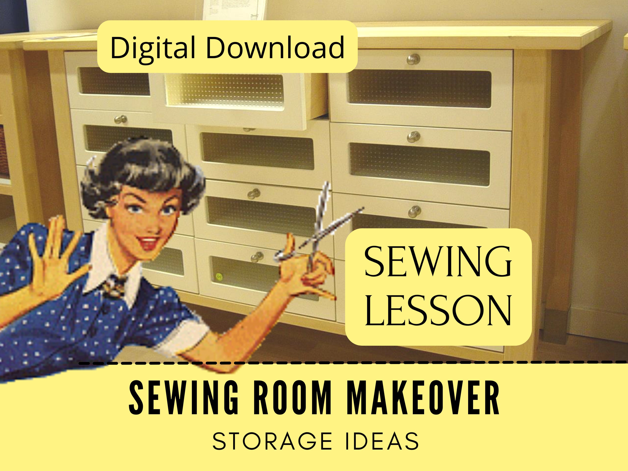 Sewing Room Organization Lesson and Ebook, A Fun Tutorial Video on ...