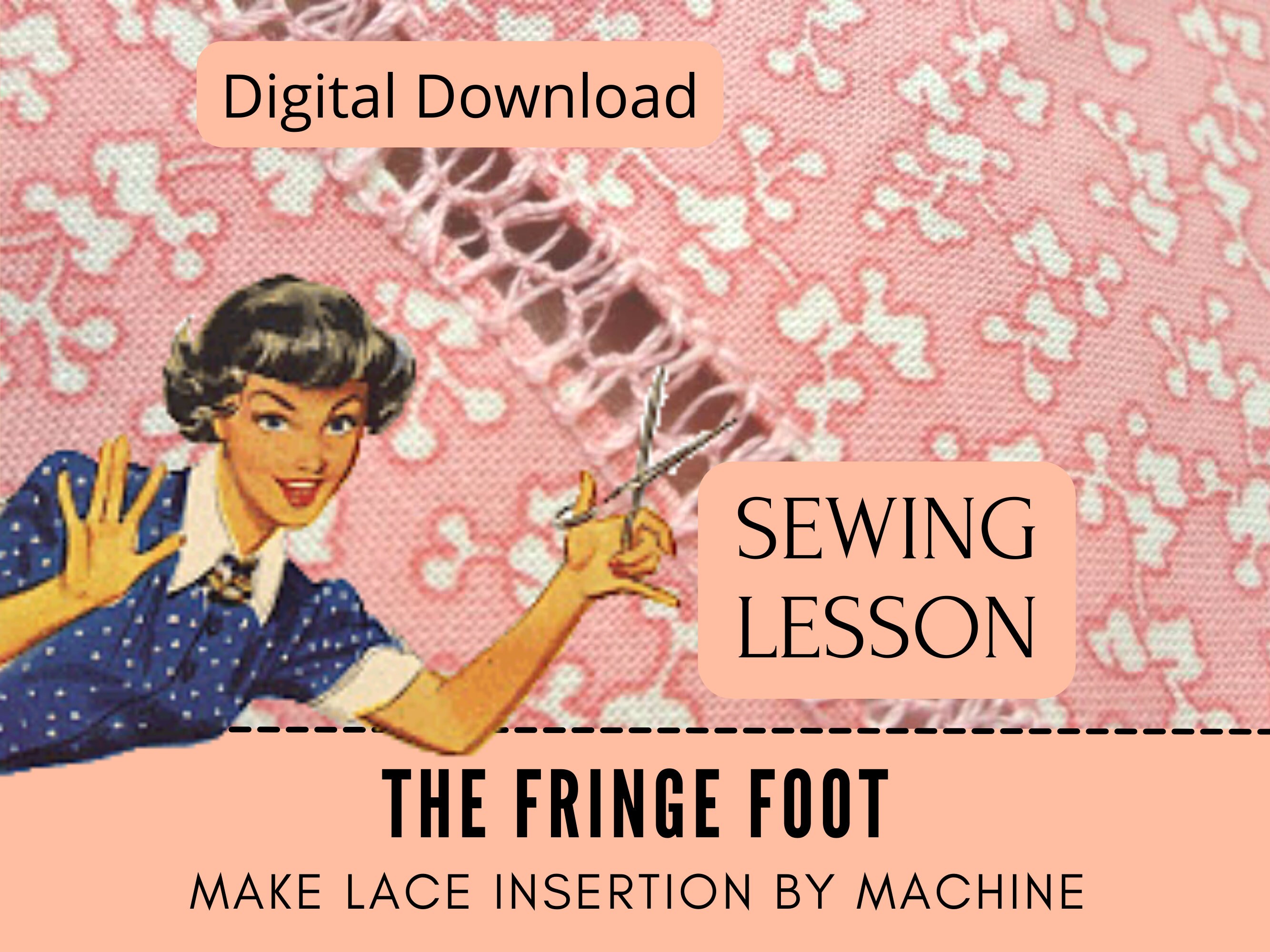 Fringe Foot, Learn to Sew Lesson & E Book, Tutorial Video, Dressmaking Tips Clothing, Sewing ...