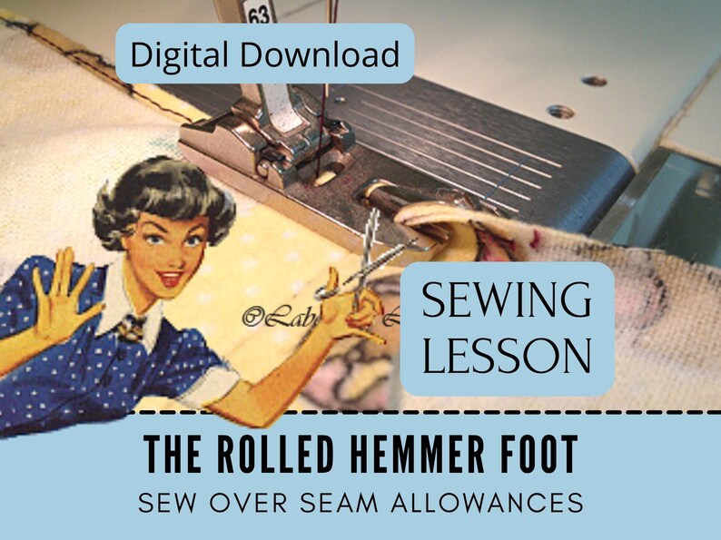 Sewing Lesson for Beginner, Narrow Rolled Hemmer Foot, Learn to Sew ...