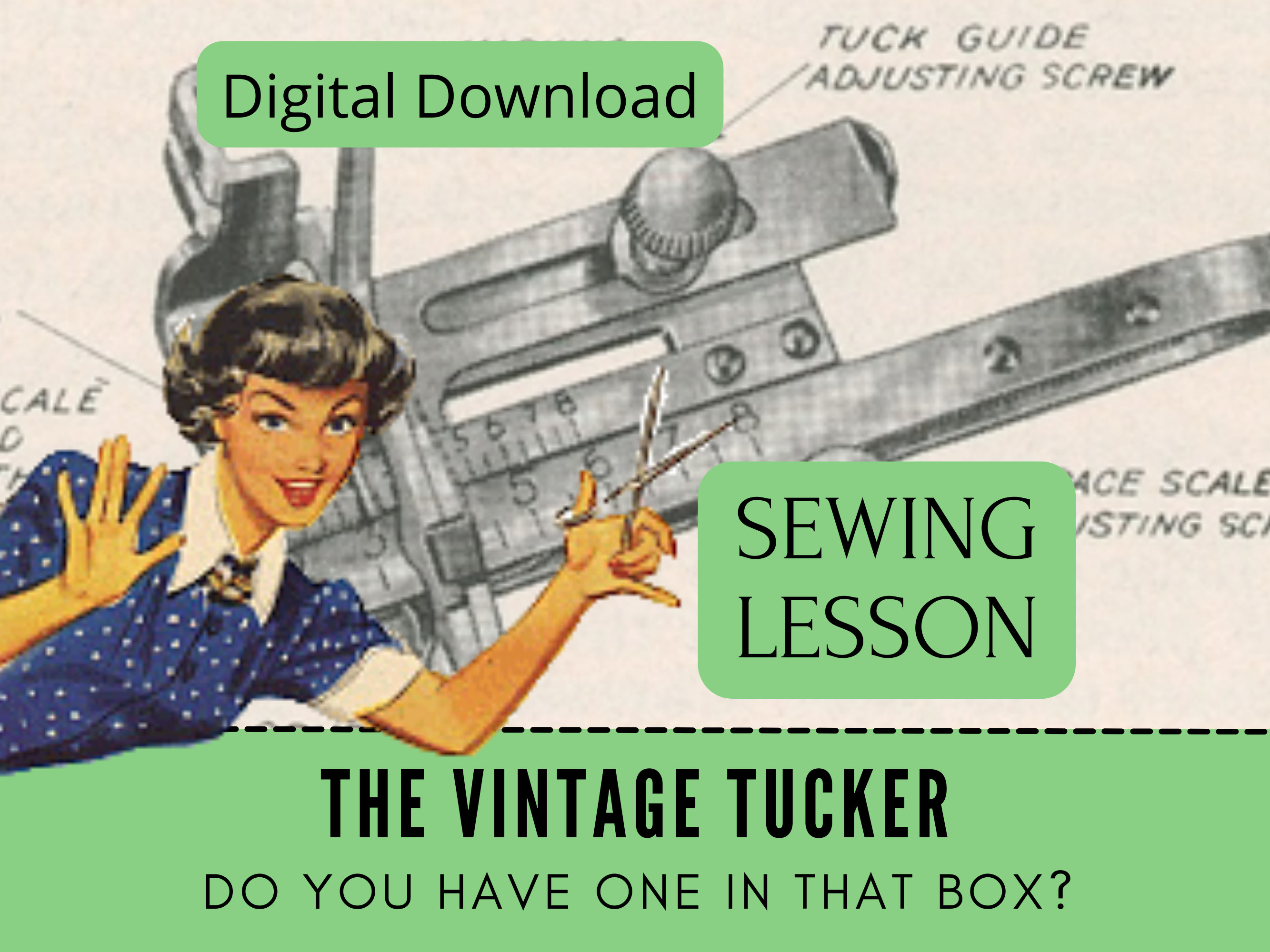 Learn to Sew, Tucker Foot Lesson & Book, Dressmaking Sewing Tutorial ...