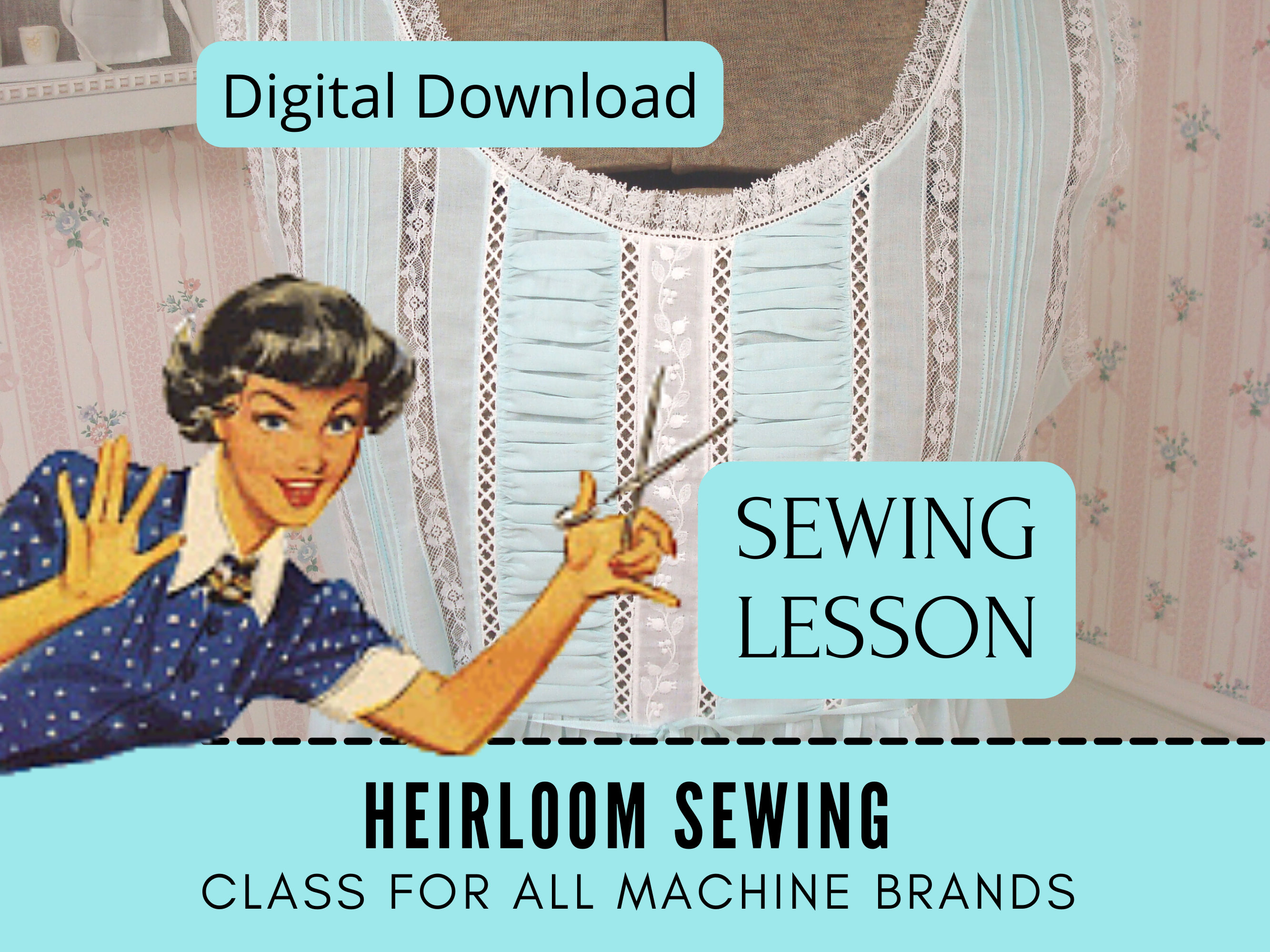 Heirloom Sewing, Learn to Sew, Sewing Lesson for Beginner, Book ...