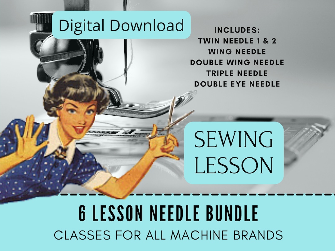 Sewing Lessons for Beginner, Machine Needle Lessons & Book, Learn to ...