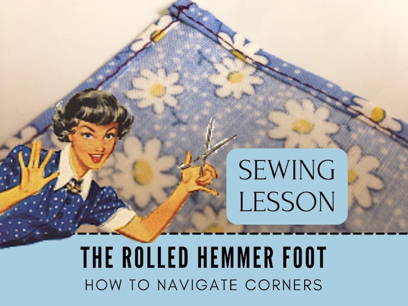 Sewing Lesson for Beginner, Narrow Rolled Hemmer Foot, Learn to Sew ...