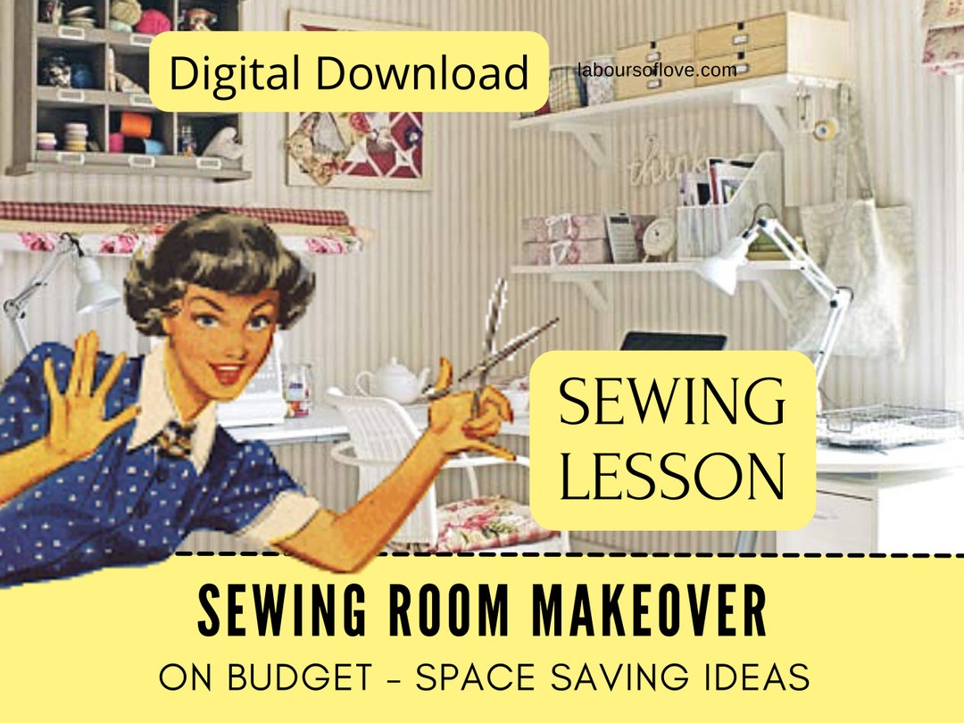 Sewing Room Organization Lesson and Ebook, A Fun Tutorial Video on ...