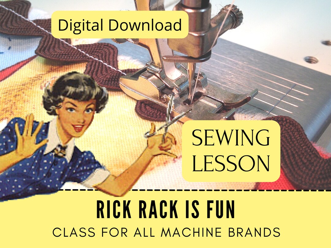 Rick Rack Cotton Trim Learn to Sew, Sewing Lesson & Ebook, Tutorial ...