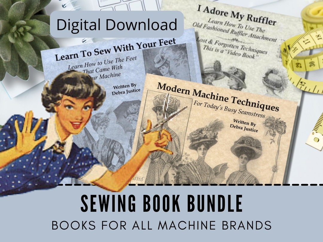 Learn to Sew, Beginner Sewing Books Workbooks, Dressmaking Tutorial ...