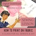 Sewing Lesson for Beginner, Double Wing Needle, Learn to Sew ...