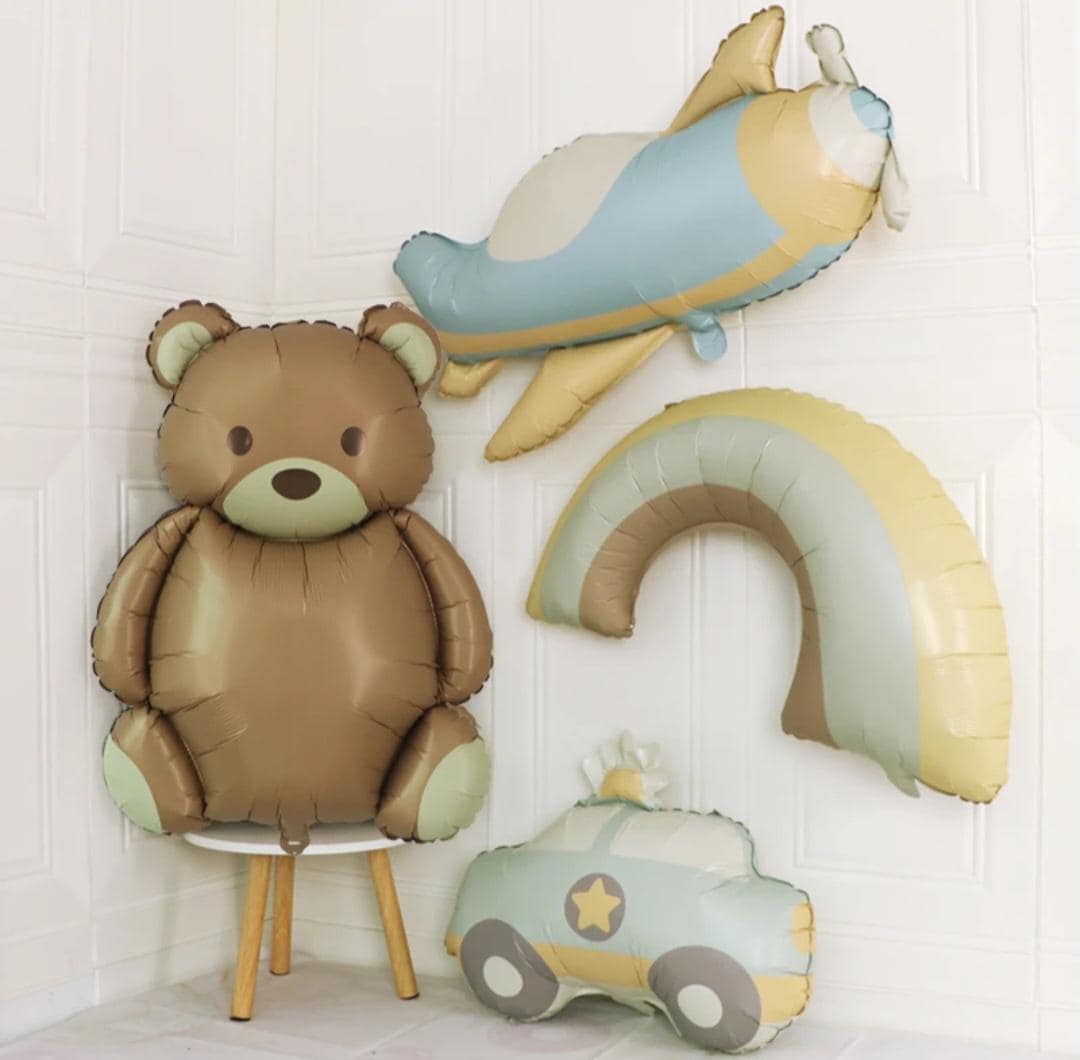 Bear Balloon Set - Airplane Balloon- Car Balloon- Birthday Party ...