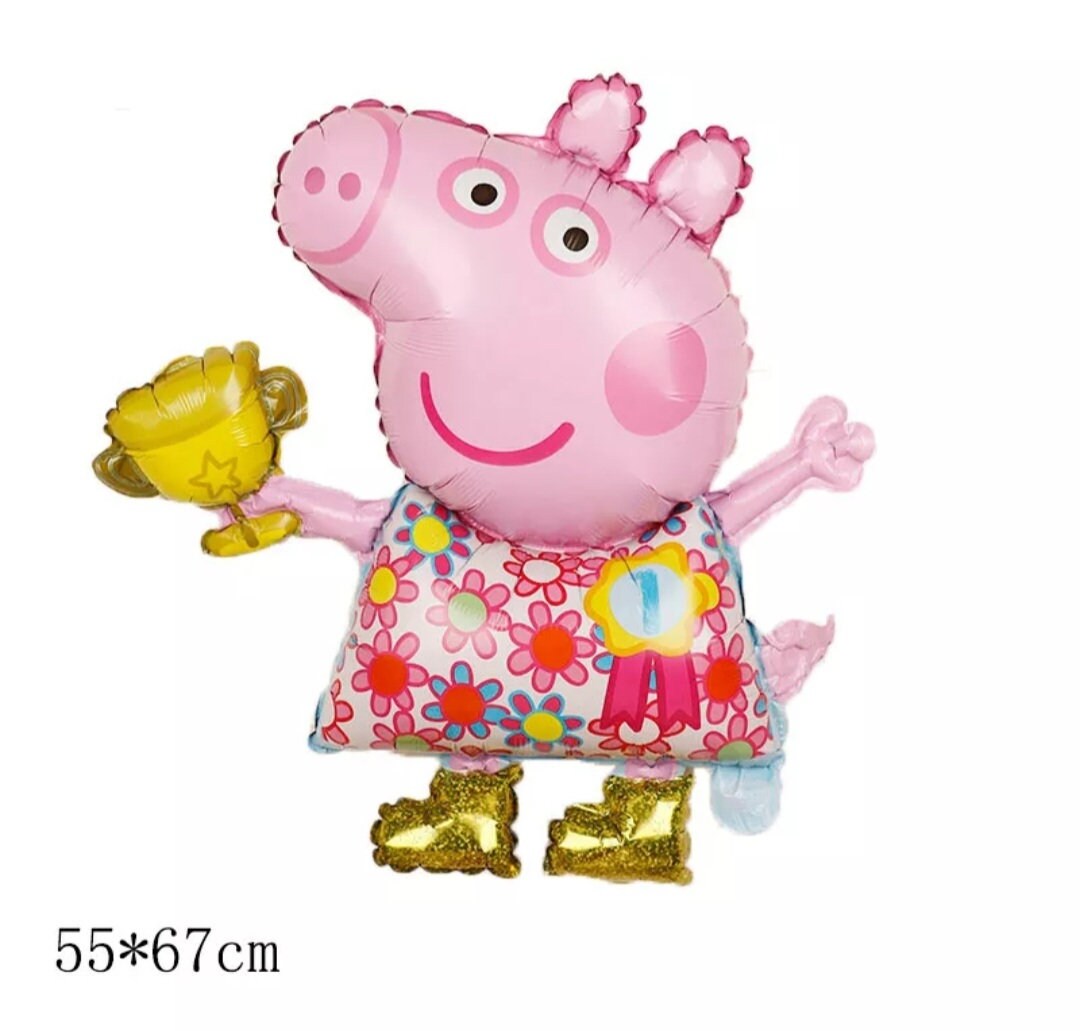 Peppa Pig Balloon Set Golden Wellies Ages 1 5yrs Number Balloon ...