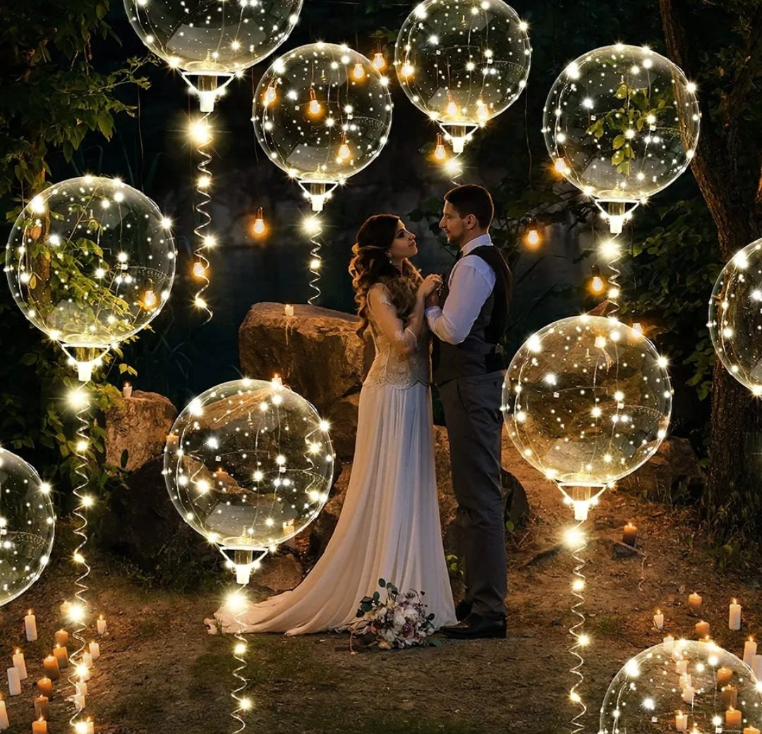 Led Light up Balloon With Stick - Birthday - Wedding - Baby Shower ...