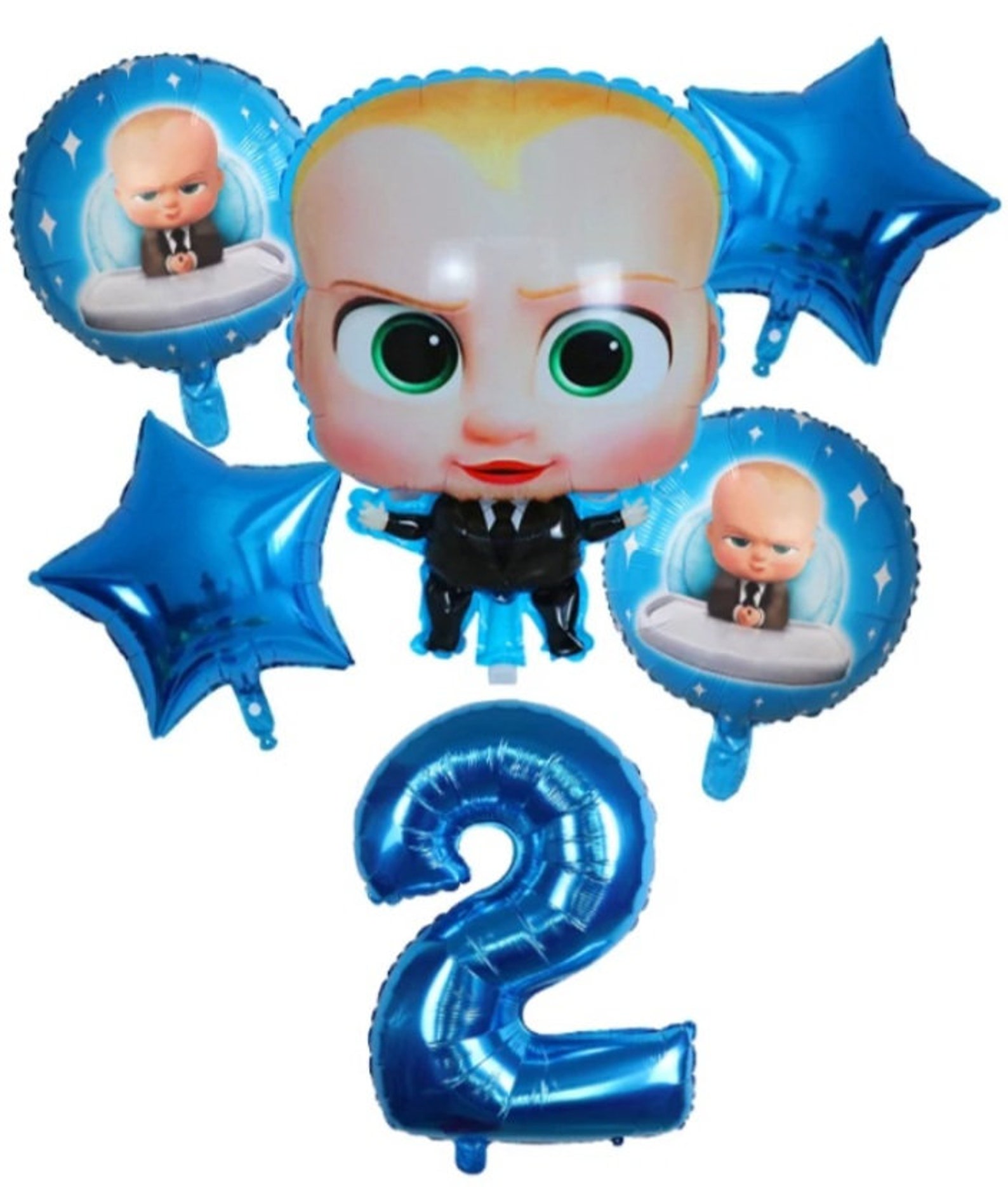 Boss Baby Birthday Balloons Party Decorations Baby Age - Etsy Canada