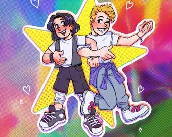 Bill and Ted Sticker - Etsy