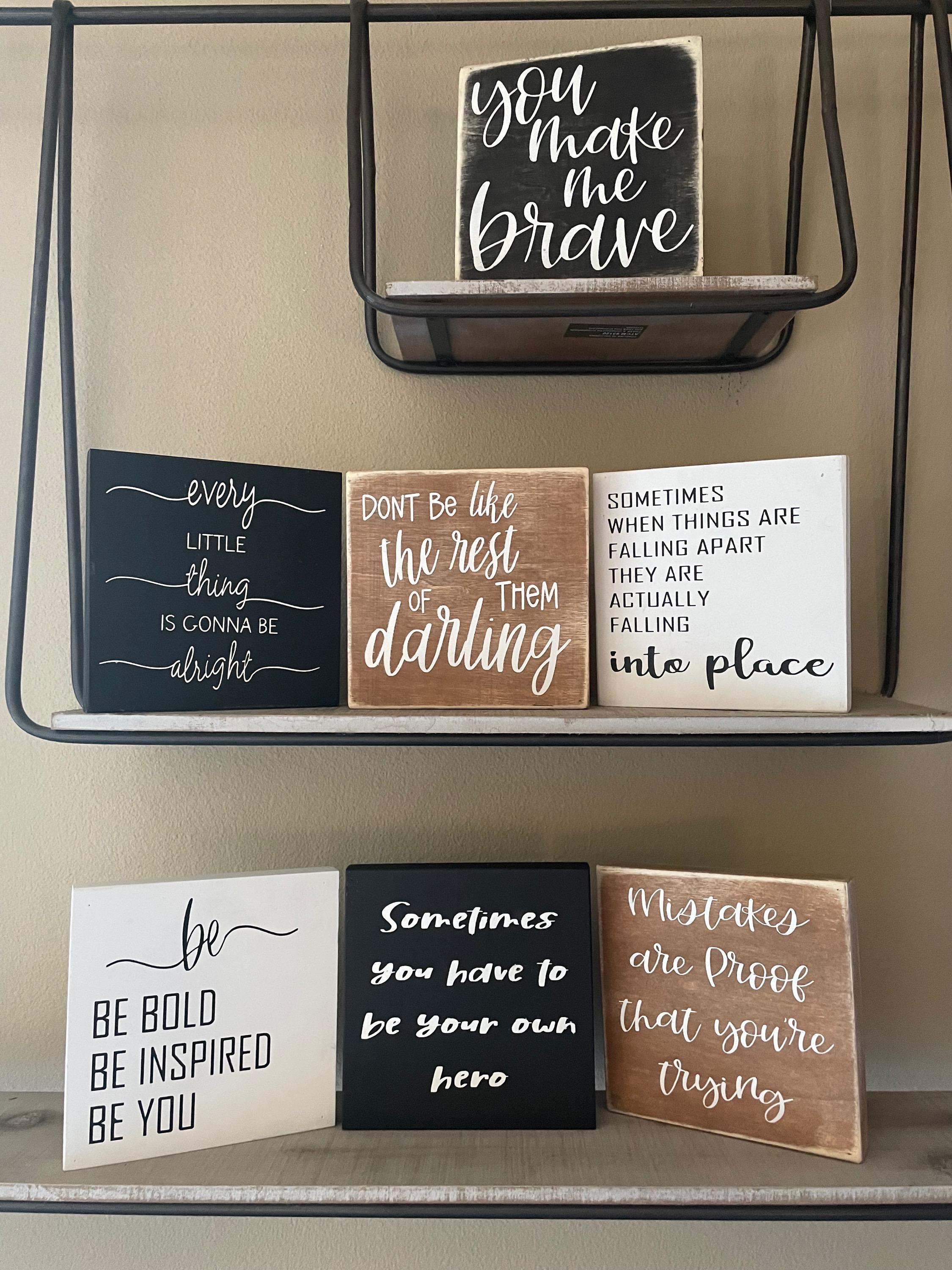 Mini Wood Sign, Empowering, Motivational Decor, Positivity Sign ...