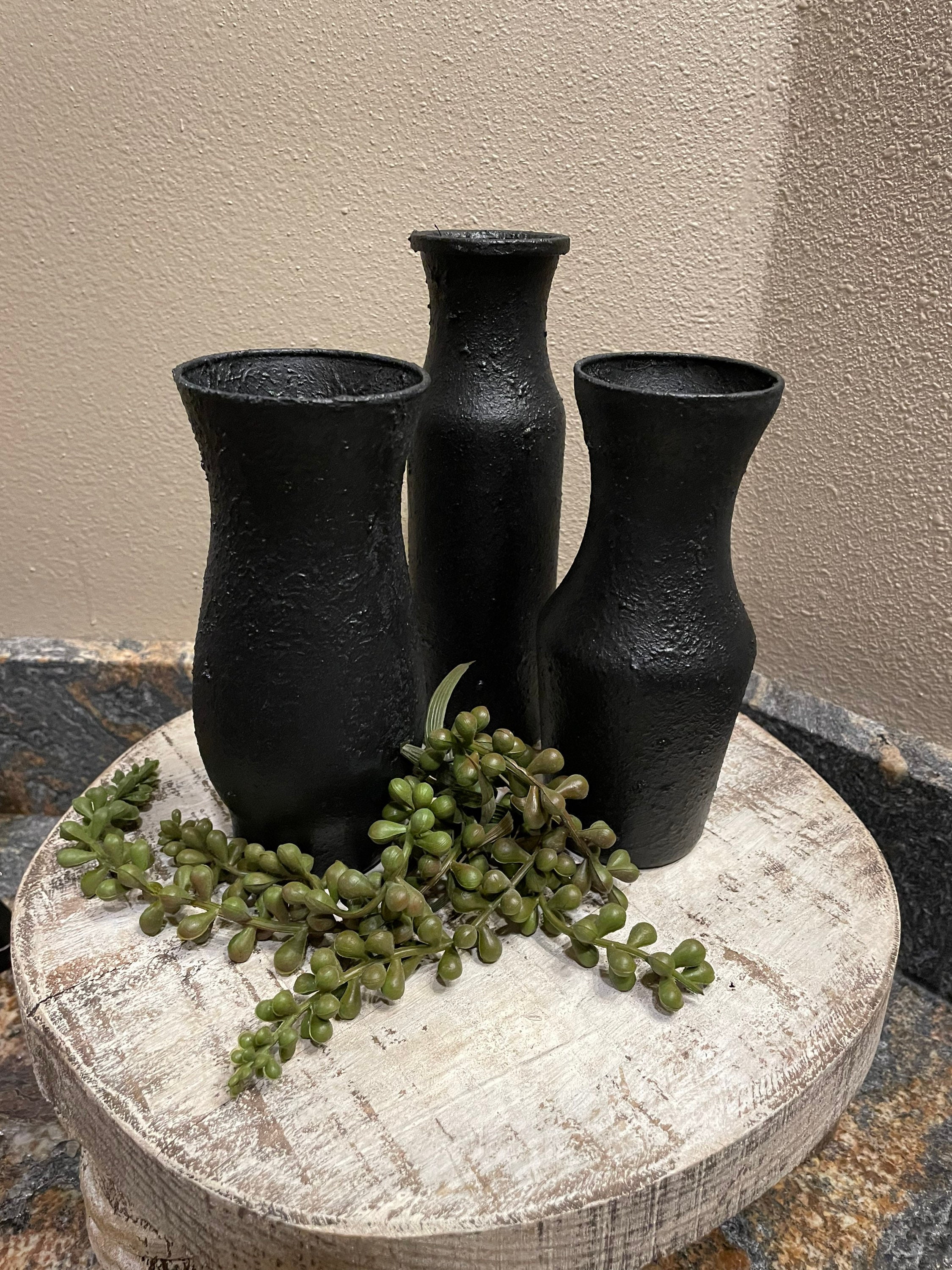 Clay Effect Vases, Vase Sets, Clay Vase, Farmhouse Decor, Contemporary ...