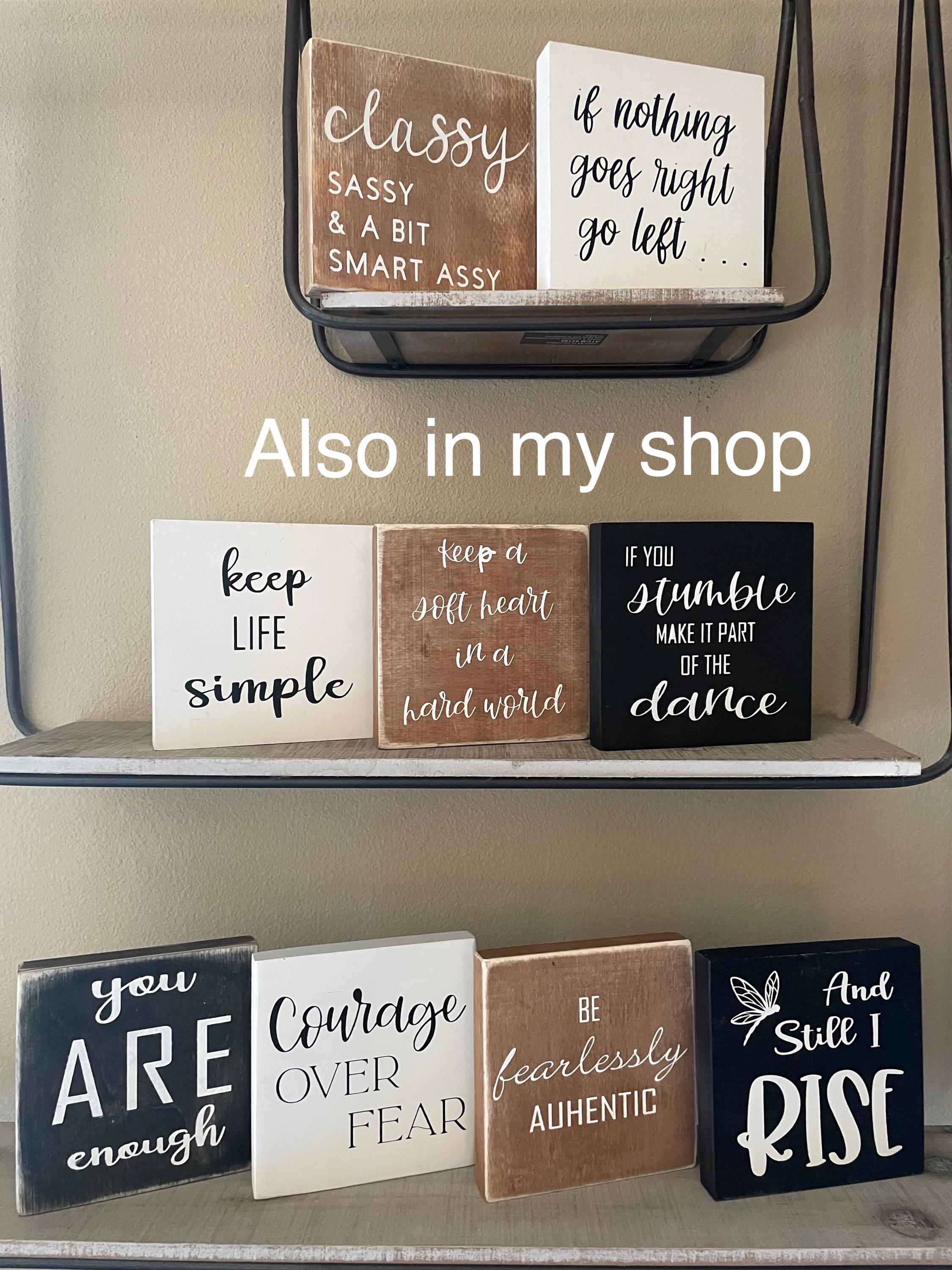 Mini Wood Sign, Empowering, Motivational Decor, Positivity Sign ...