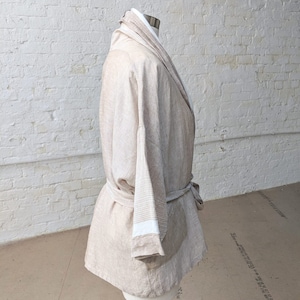 Luxurious Linen Cardigan/cover-up, Oversized Soft Textured Linen Jacket ...