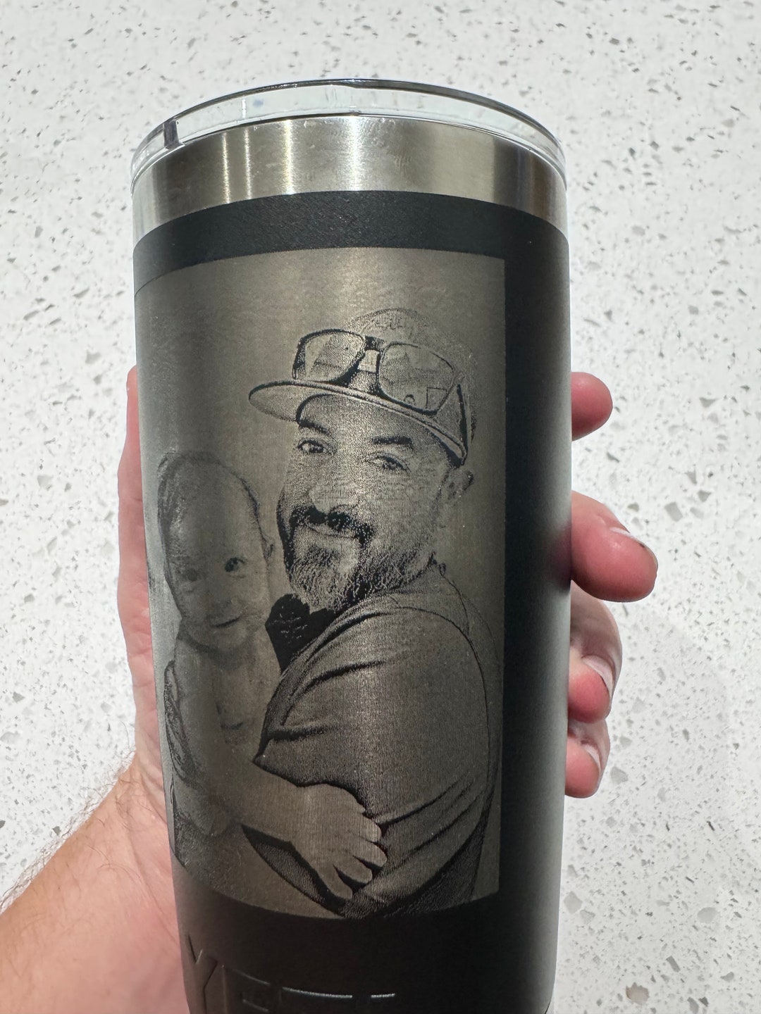 Yeti 20oz Photo Engraved Personalized T Tumbler Birthday Portrait